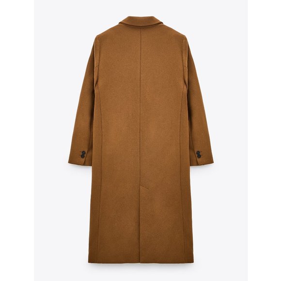 Zara | Jackets & Coats | Zara Double Breasted Wool Coat Toffee | Poshmark